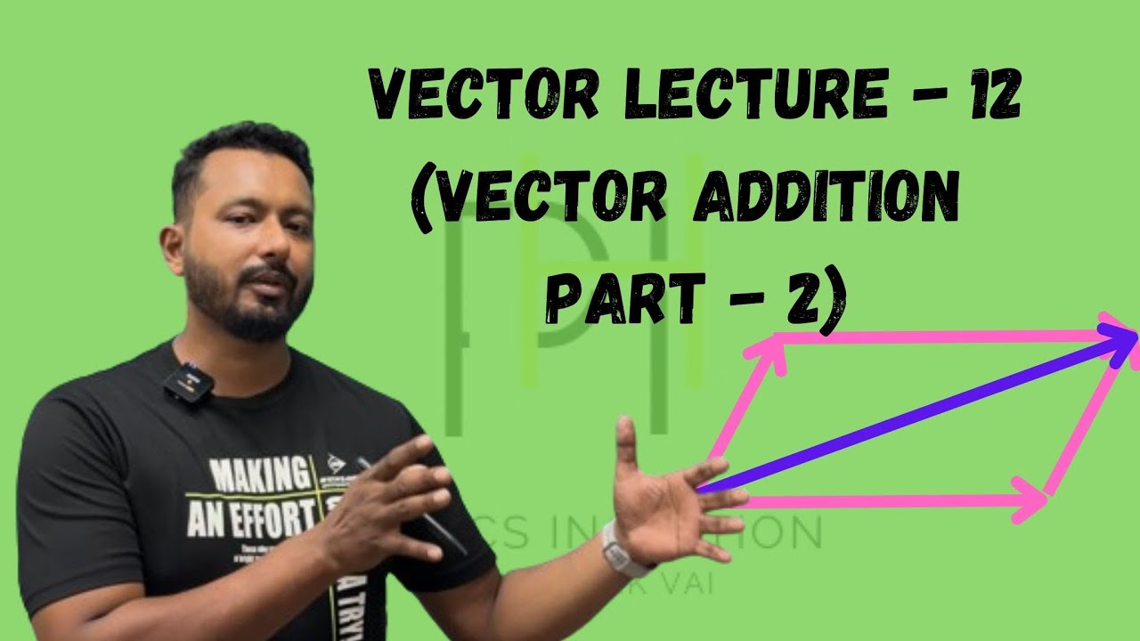 Vector Lecture - 12 (Parallelogram theorem of vector addition) - YouTube