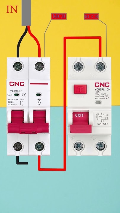 "MCB & RCCB Wiring Explained – Safe Electrical Connection Guide!" # ...