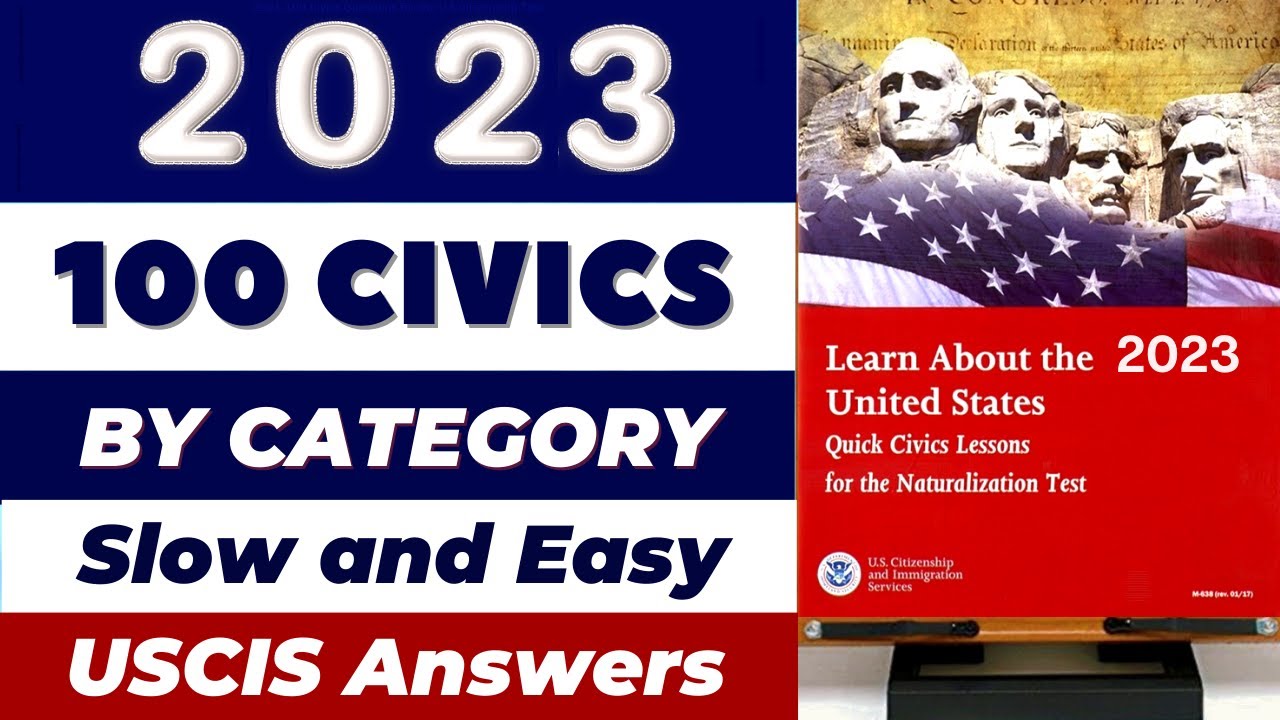 Study the Official 100 Civics Test Questions, USCIS Answers, US ...