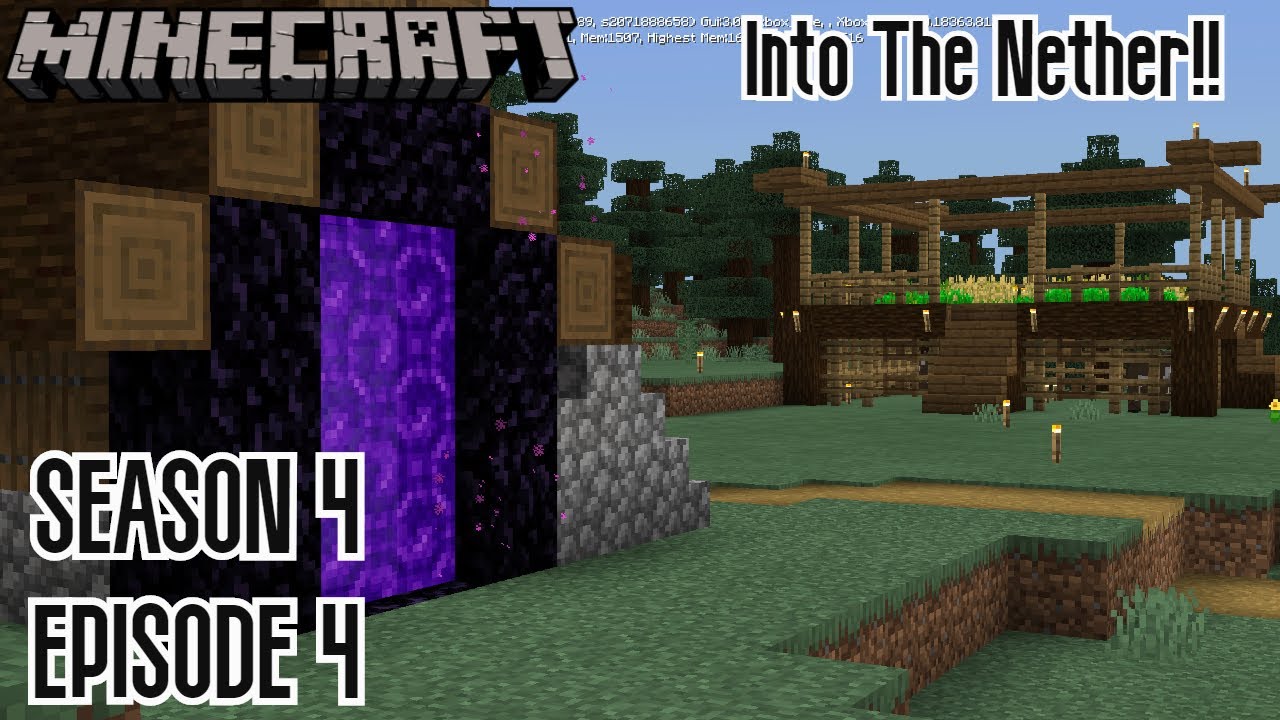 Minecraft Survival: Into The Nether!! (S4E4) - YouTube