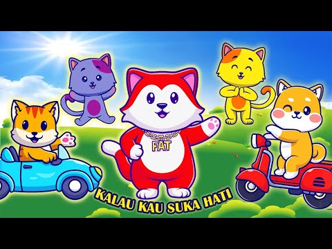 KALAU KAU SUKA HATI (if you're happy and you know) | Animasi Kucing ...