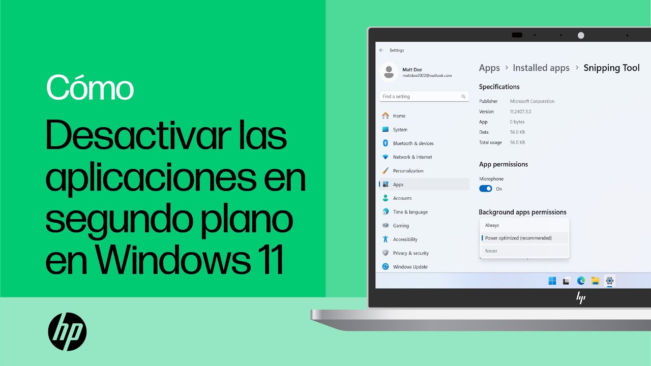 Cómo desactivar las aplicaciones en segundo plano en Windows 11 ...