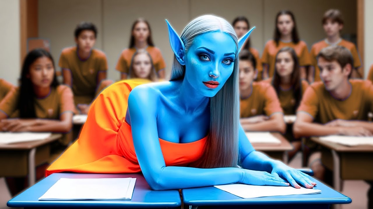 Alien Student Volunteers To Show Her Alien Anatomy in Biology Class ...