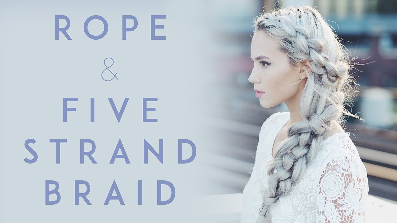Rope Braid and Five Strand Braid Tutorial | Kirsten Zellers - YouTube