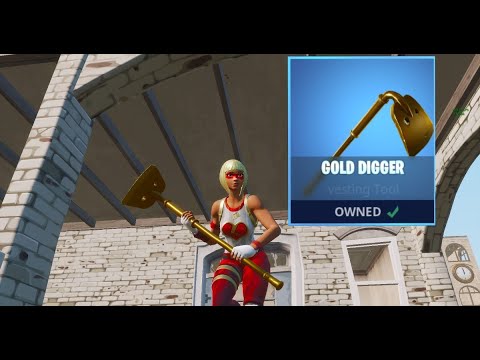 Gold Digger Fortnite Gameplay - YouTube