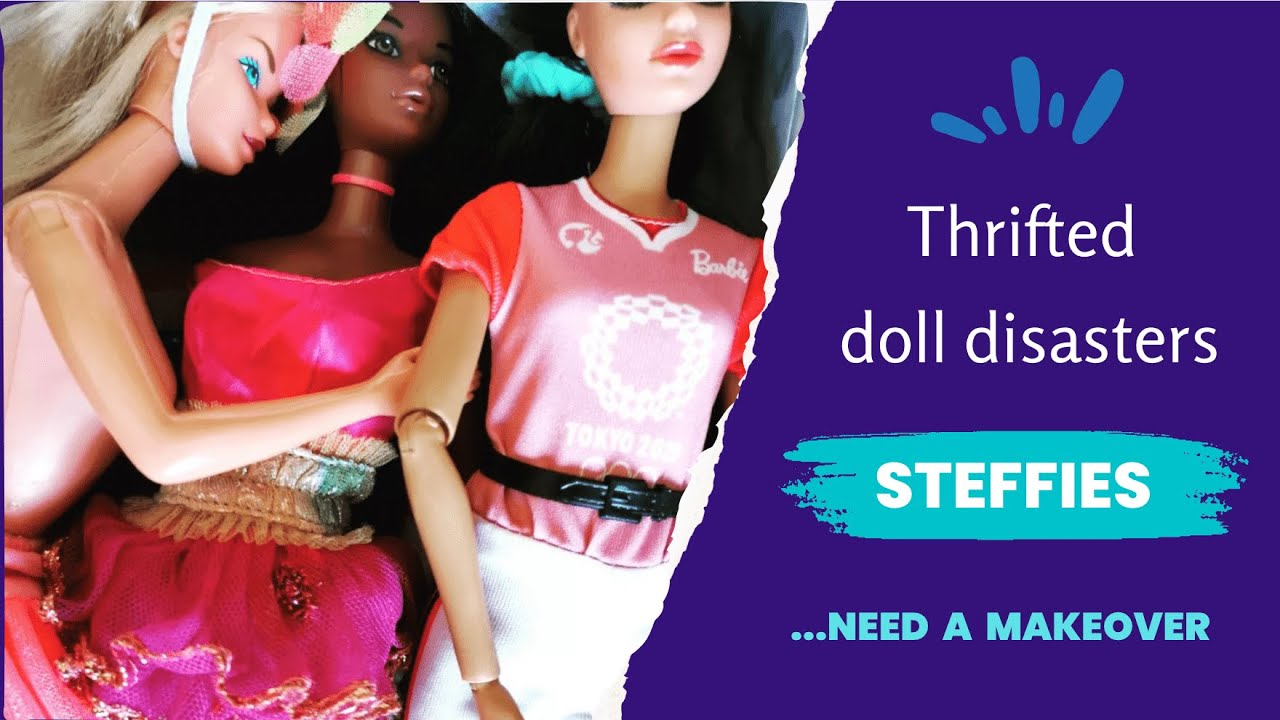 🎀 Barbie: Thrifted Steffie face dolls, disaster makeover - DodaDolls ...