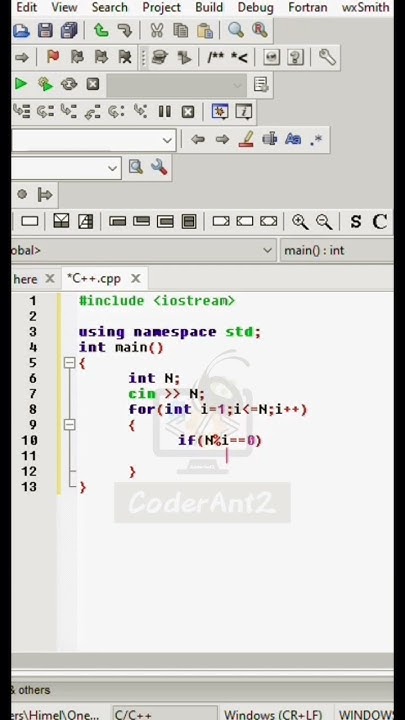 All Divisors Of A Number Divisors C Coding Cppprogramming Cpp Programming Youtube