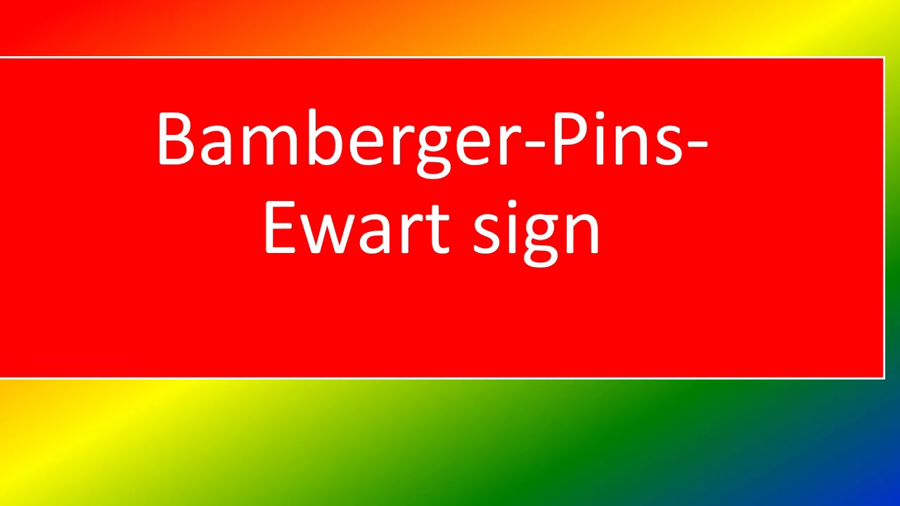bamberger-pins-ewart sign - YouTube