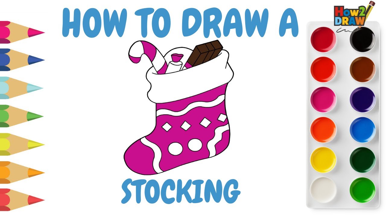 How To Draw | A Stocking - YouTube