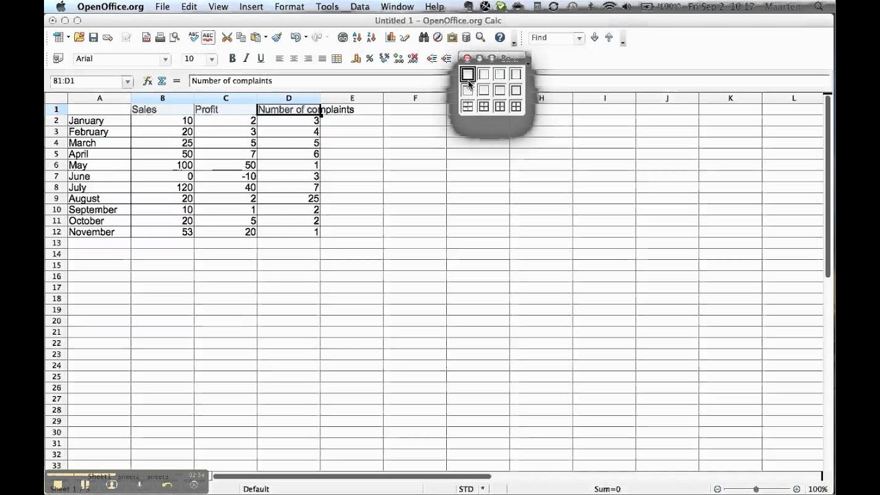 Basic Cell Formatting in Calc.mp4 - YouTube