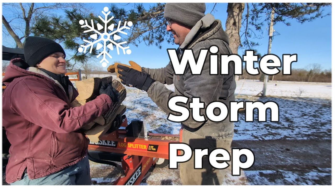 Farm Winter Storm Prep! | Indiana Homestead | Chickens, Firewood | VLOG ...