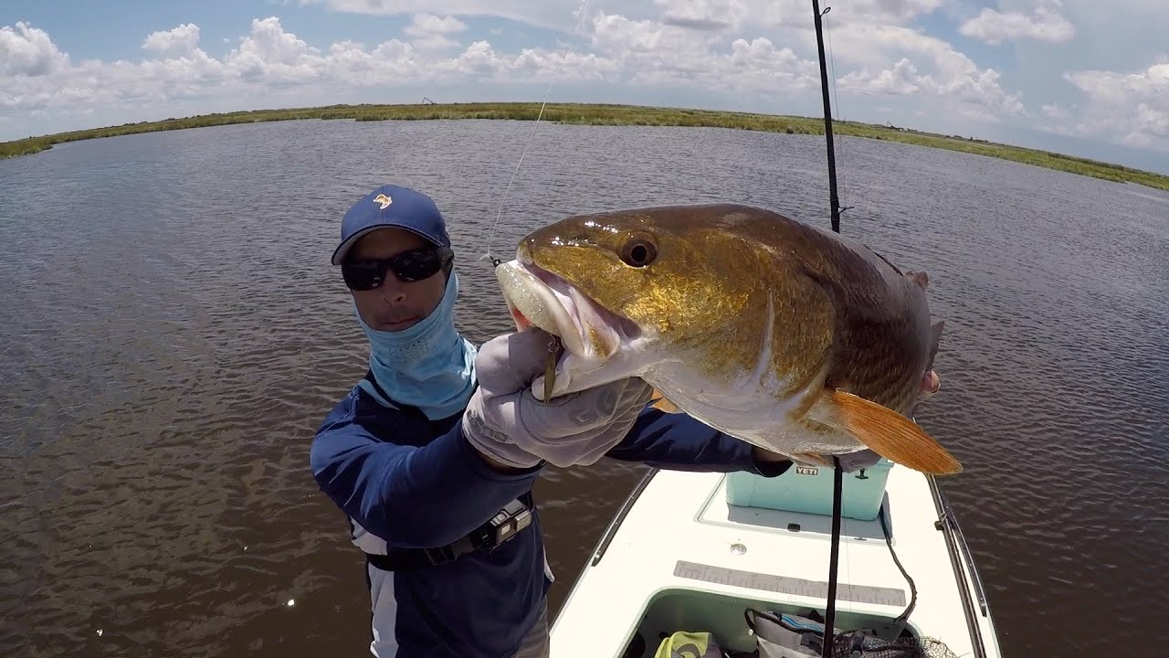 Sight fishing for Big REDFISH! - YouTube