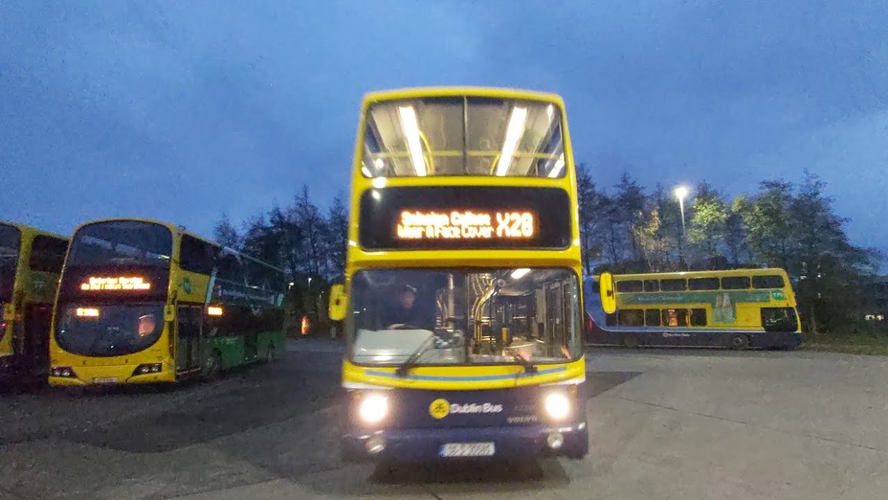 Ride onboard Dublin Bus AX 585 On Route X28 from UCD to Clare Street ...
