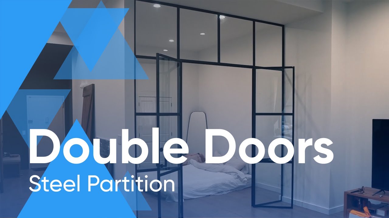 Steel Partition with Double Doors for Residential Project - YouTube