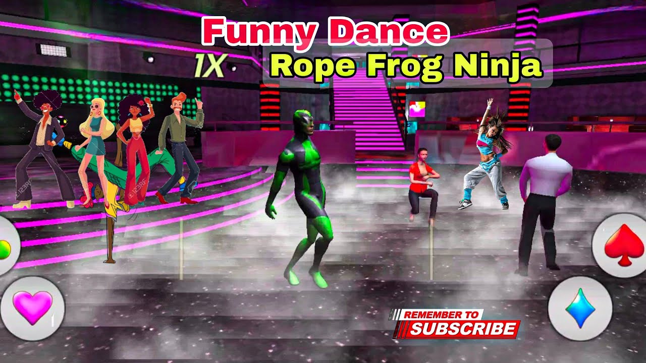 Rope Frog Dancing in club Part 4||Rope Frog Ninja Hero Car Vegas|| Open ...