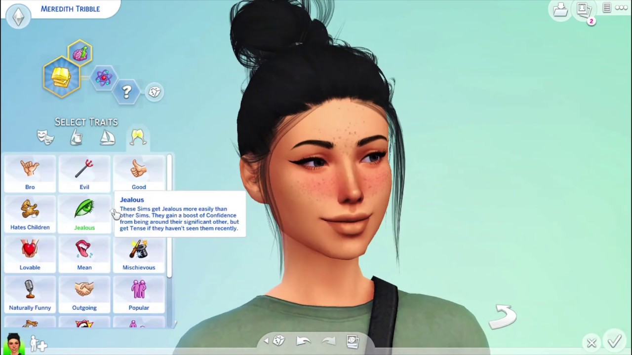 Sims 4 Speed CAS: Meredith Tribble - YouTube
