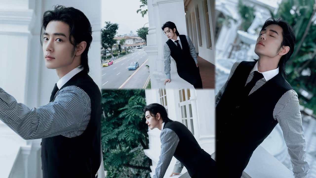 Xiao Zhan took off his coat and combed his hair back - YouTube