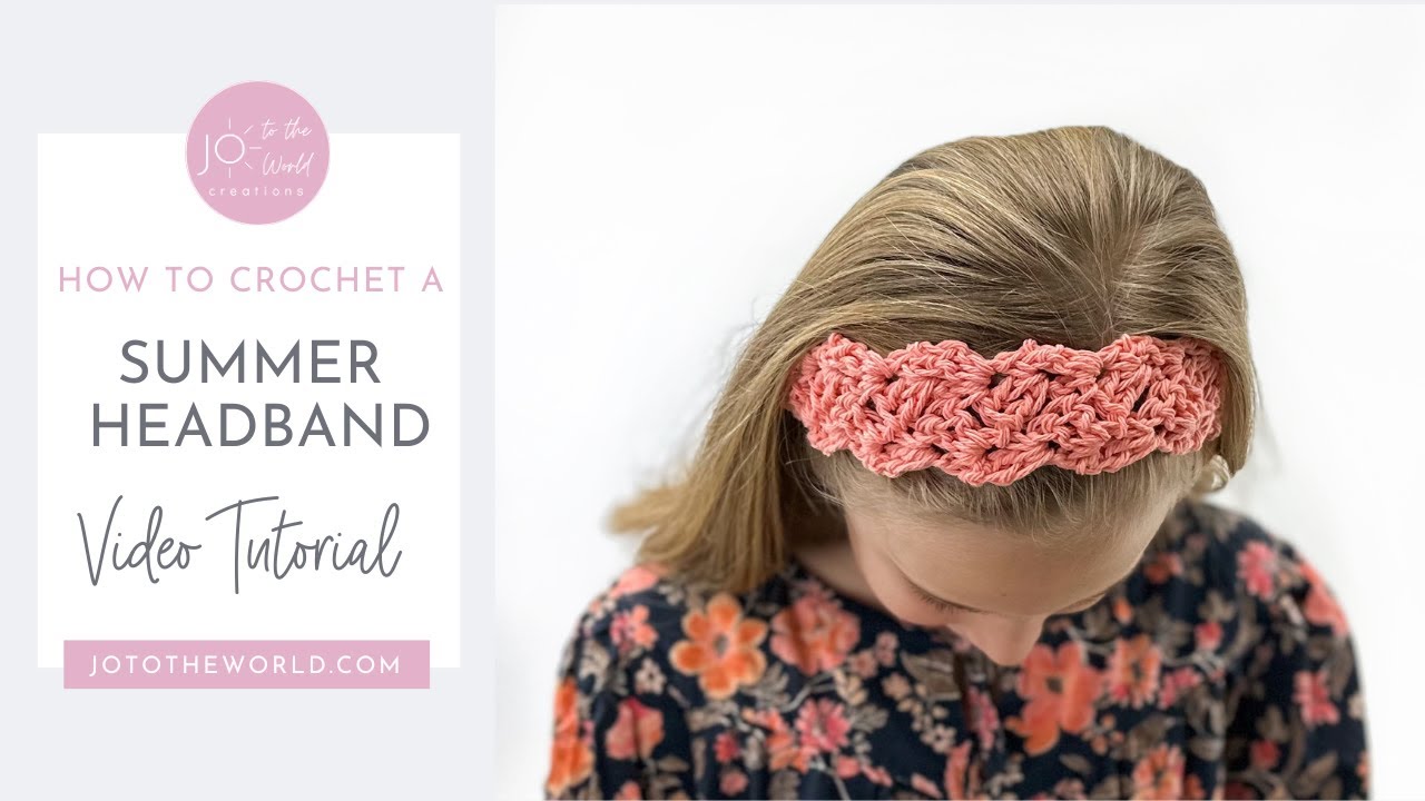 Lightweight Summer Crochet Headband Pattern - Quick & Easy! Fits Adults ...