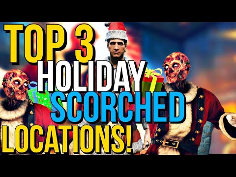 Fallout 76 Top 3 Holiday Scorched Locations! Simple, Fast; Less Caps ...