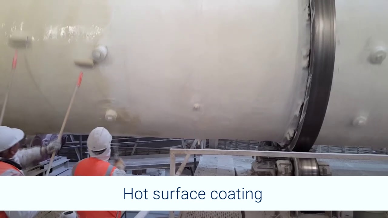 LIQUID INSULATION 액체 단열 GYPSUM PLANT HORIZONTAL CALCINATION FURNACE ...