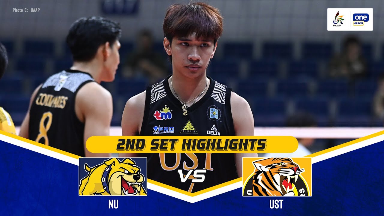 NU vs UST | SET 2 GAME HIGHLIGHTS | UAAP SEASON 87 MEN’S VOLLEYBALL ...
