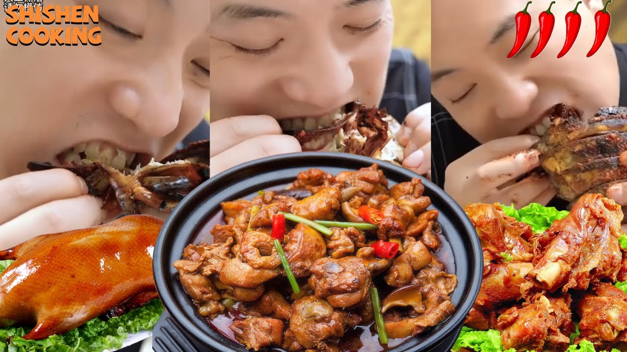 Village Funny Mukbang ｜Grilled Stone Food ｜Wild Cooking ｜Cooking And ...