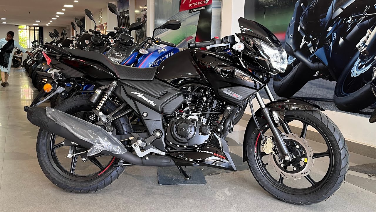Tvs Apache RTR 160 2v Black Edition New Model 2024 Review || New ...