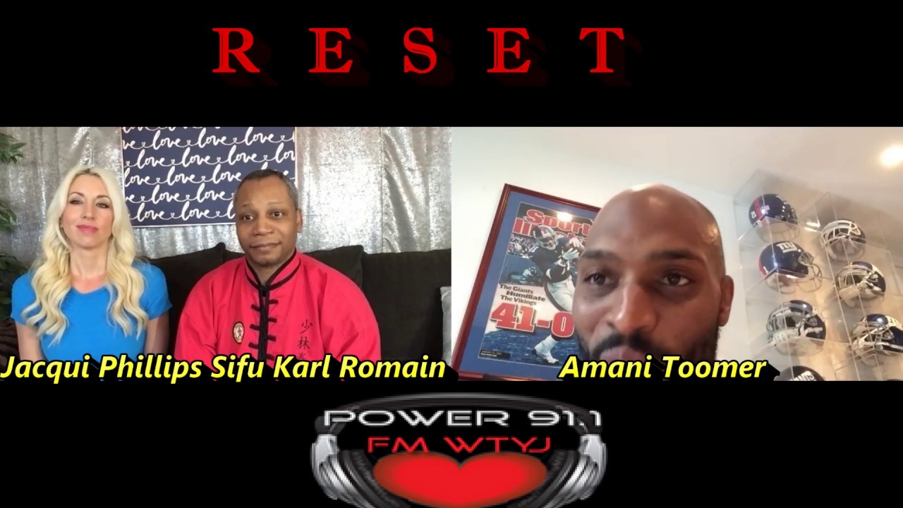 RESET RADIO SHOW WITH GUEST AMANI TOOMER | Jacqui Phillips & Sifu Karl ...