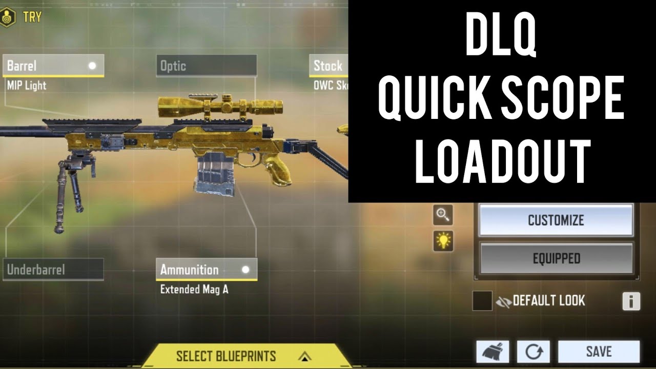 DLQ quick scope best loadout | Acing Buddies - YouTube