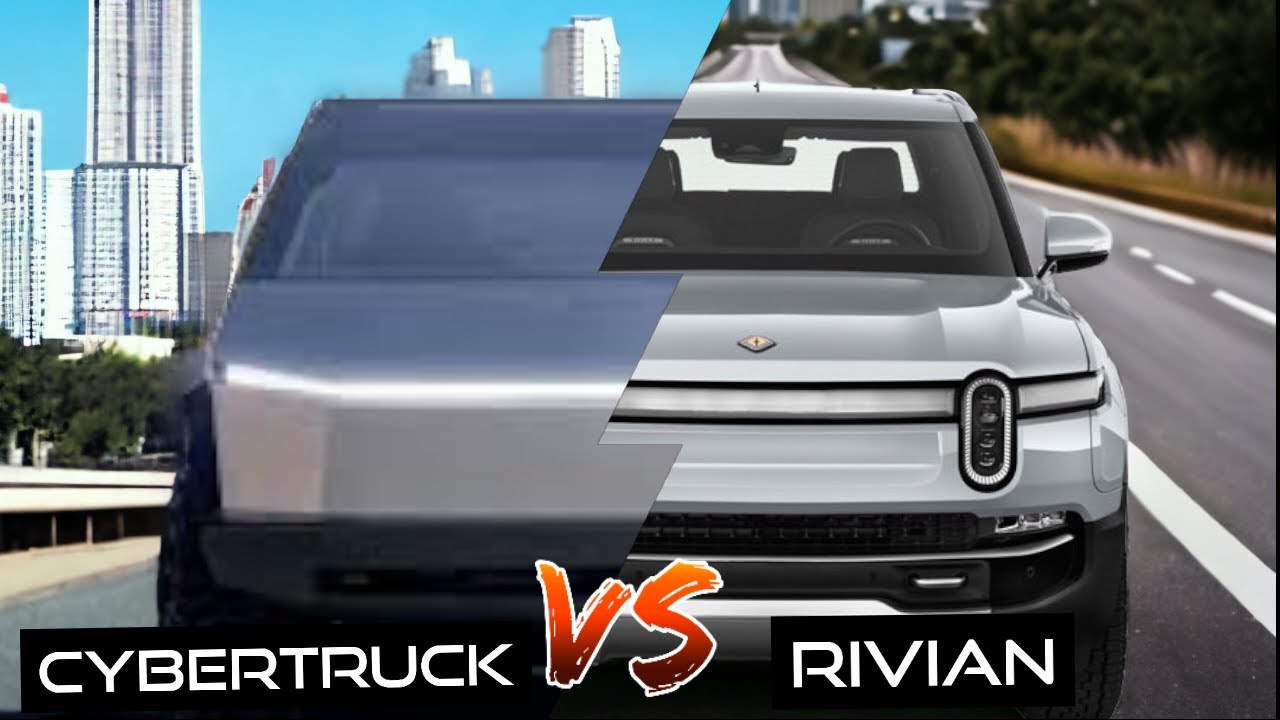 TESLA CYBER TRUCK TRI MOTOR VS RIVIAN R1T LAUNCH EDITION (COMPARISON ...