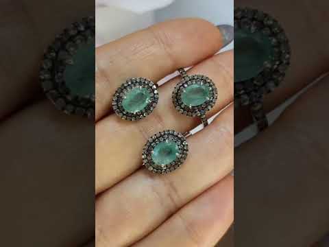 Изумруды и бриллианты 🌺 21000р🌺р.17,2 #бриллиант #изумруд #натуральныекамни