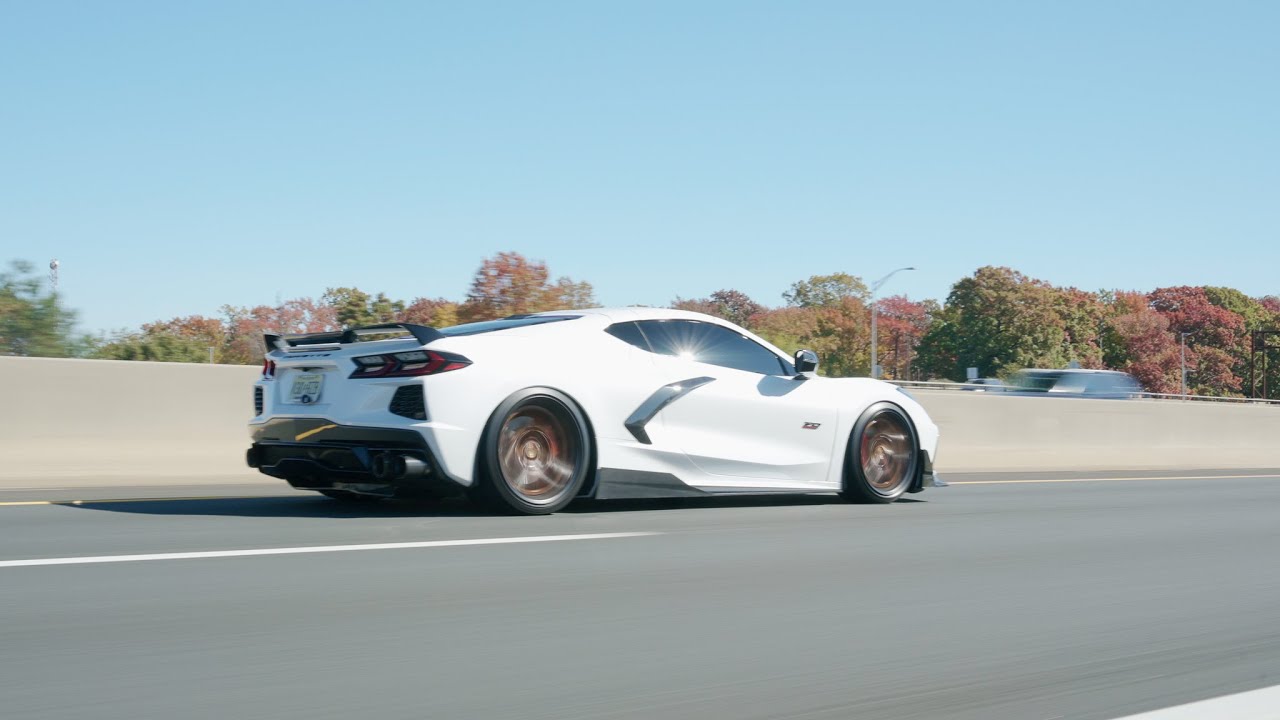 Gaby's Bagged C8 Corvette - YouTube