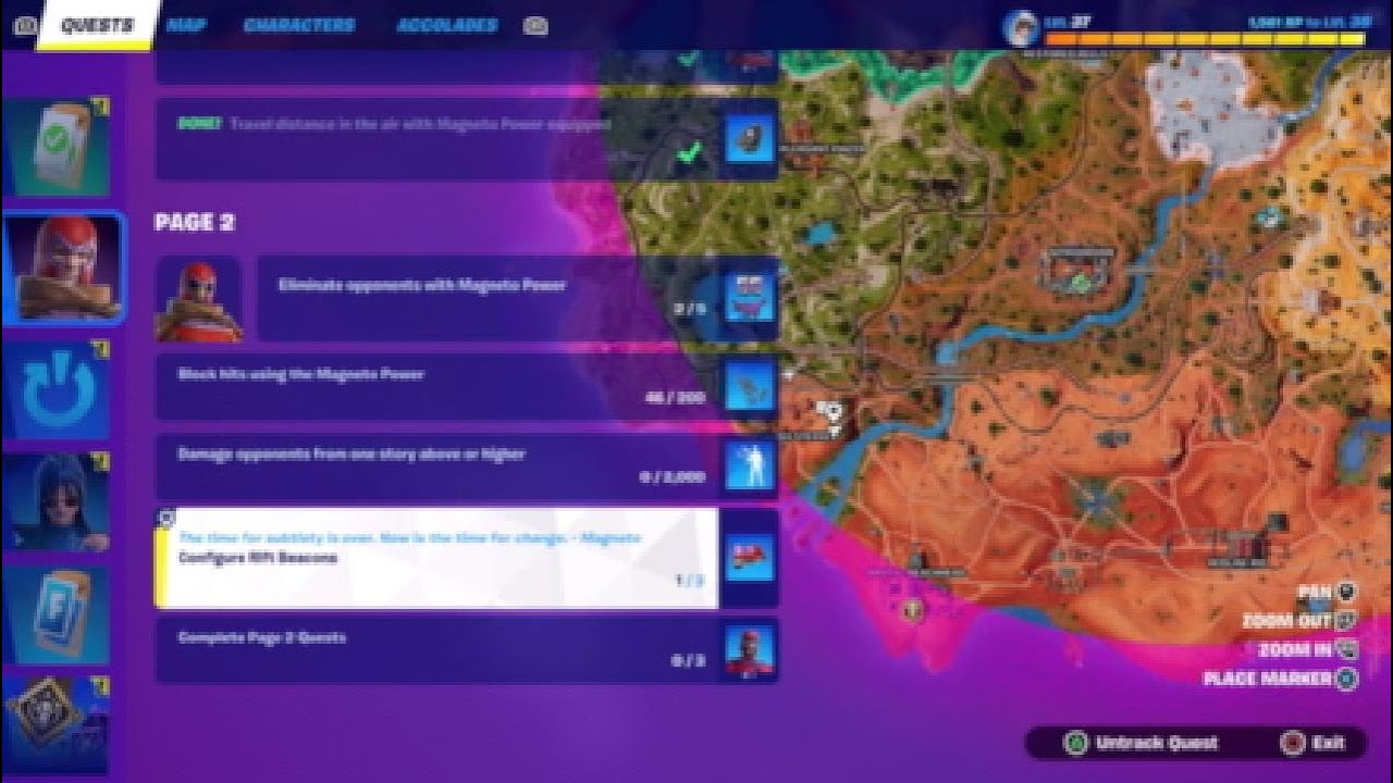 Configure Rift Beacons Magneto quest Fortnite - YouTube