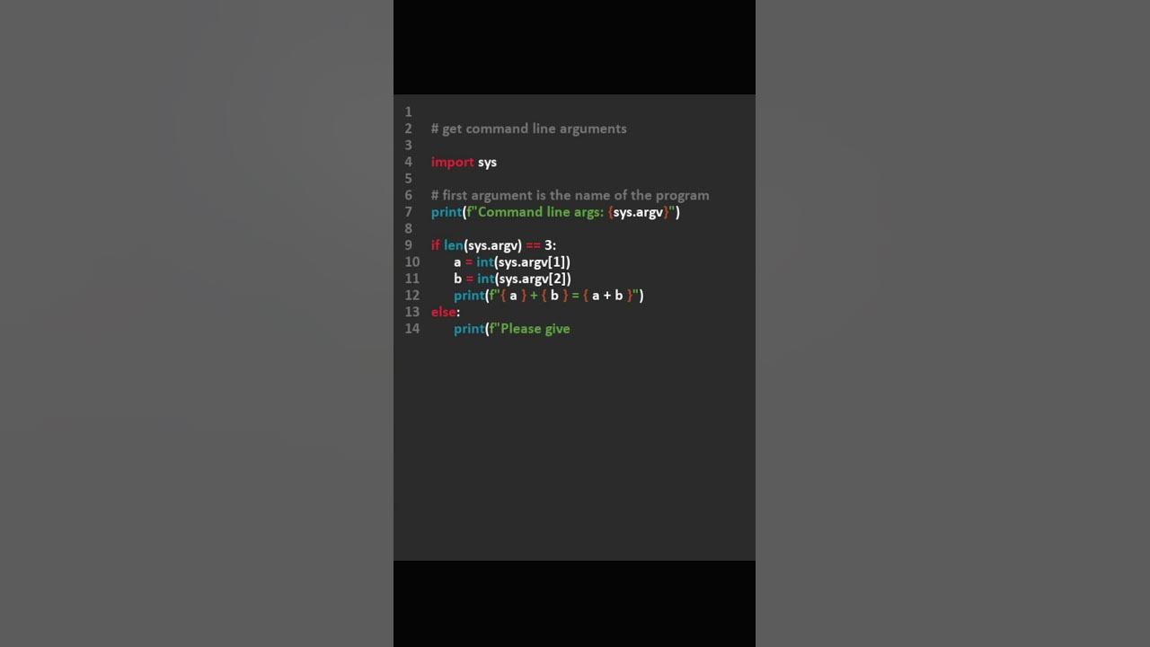 Easiest Way To Get Command Line Arguments In Python YouTube easiest-way-to-get-command-line-arguments-in-python-youtube
