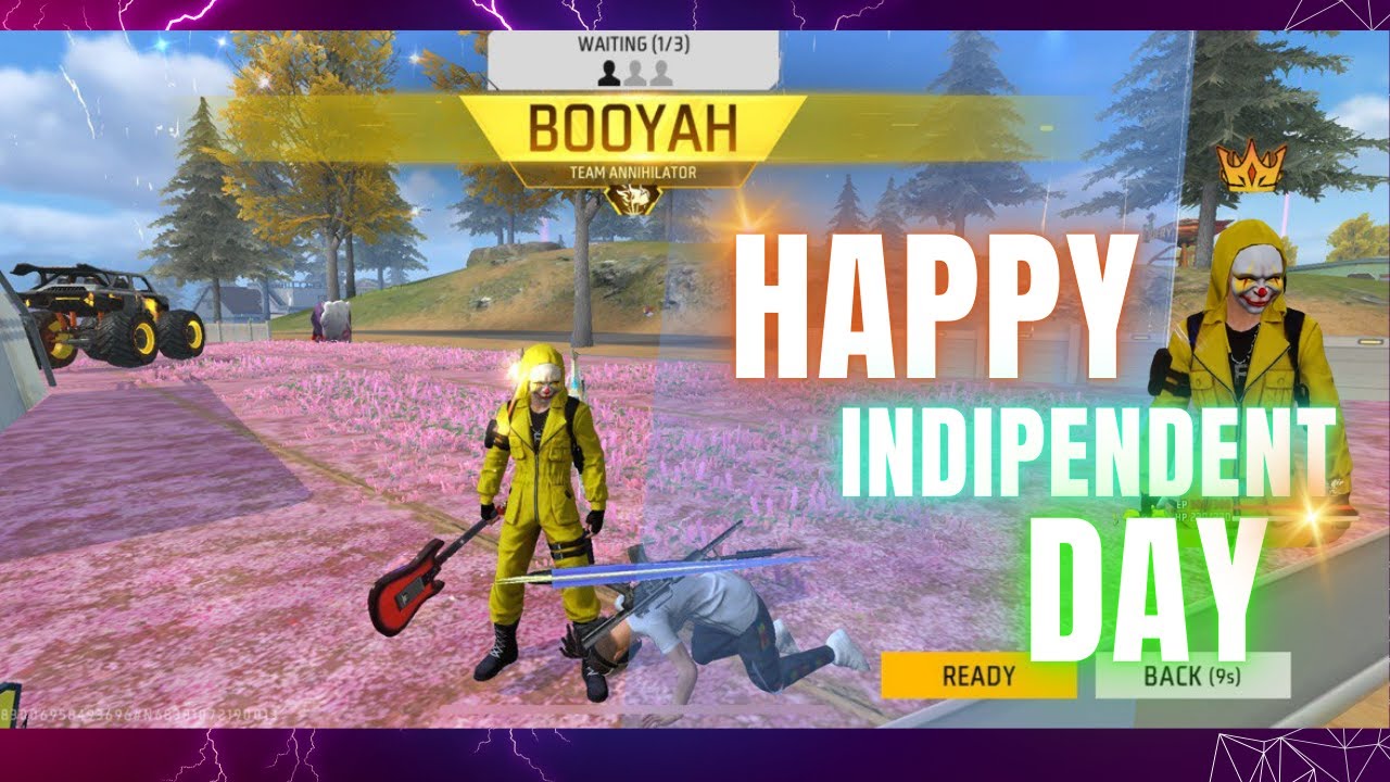 Happy Independence Day Free fire solo vs Squad Br Ranked iPhone Mobile ...
