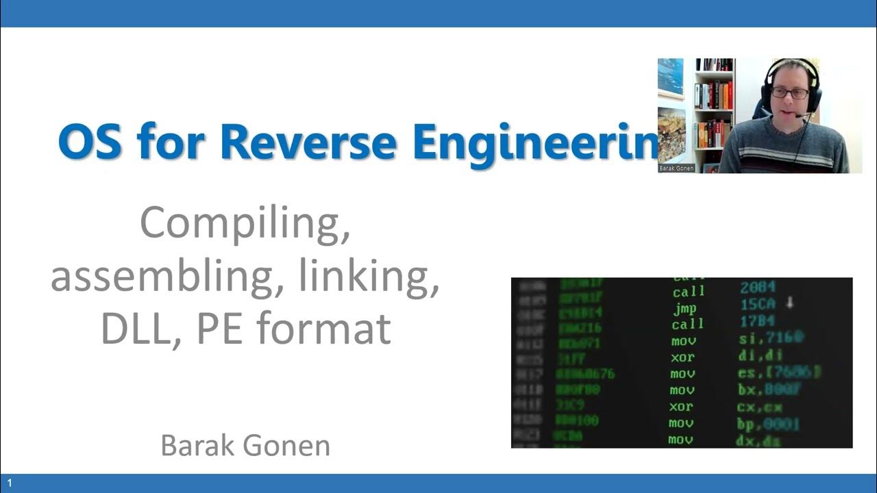 רברסינג שיעור 7 - מערכות הפעלה. Linking, DLL, Loading, Format PE - YouTube