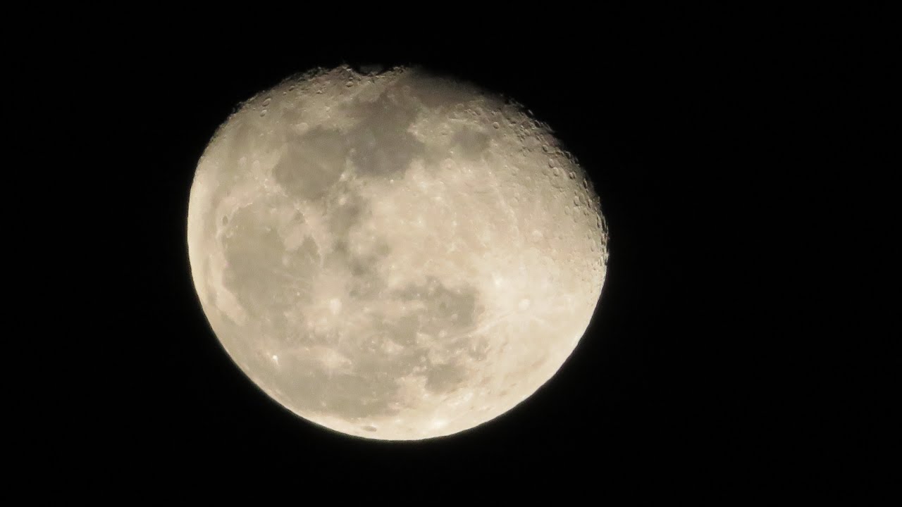 Waning Gibbous Moon ~ (Sped up 2x's the Speed) Jan 16th, 2025 - YouTube