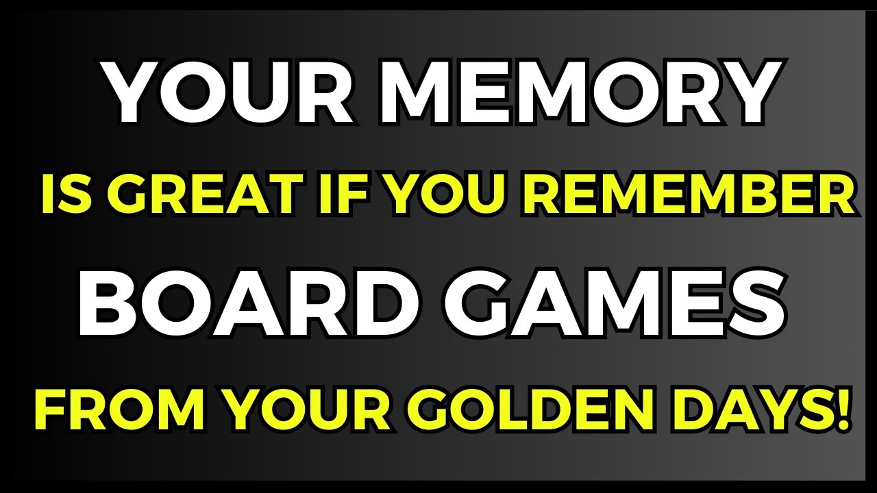 Do You Remember This? Quiz For Seniors! | Test Your Memory - YouTube