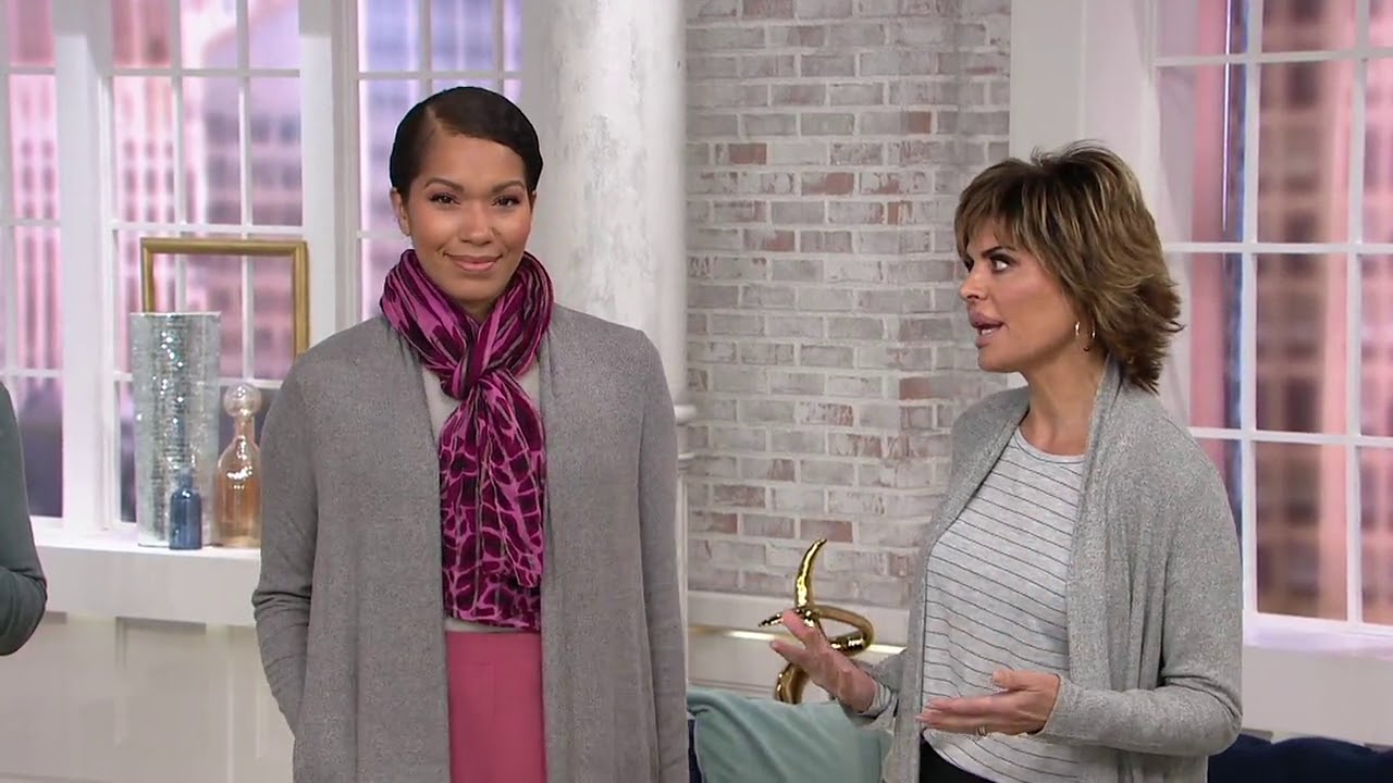 Lisa Rinna Collection Open Front Long Sleeve Duster Cardigan on QVC ...