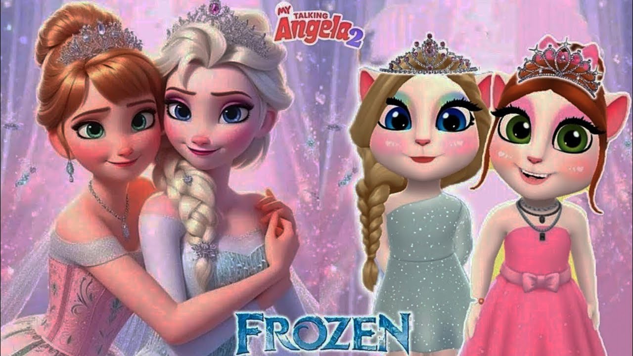 Frozen Of Elsa 💙 Vs Talking Angela 2 💖 Gameplay Elsa Vs Frozen ️ - YouTube