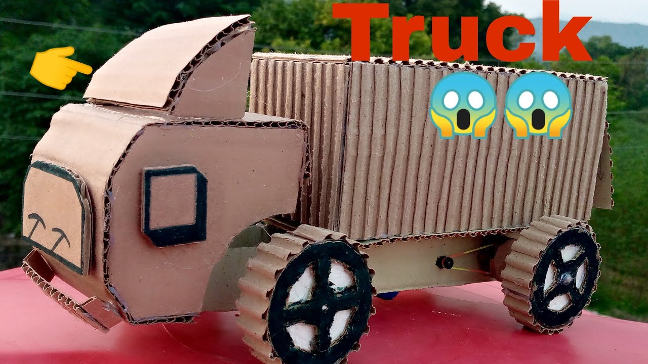 How to make truck with cardboard at home ||Smart projects ideas - YouTube