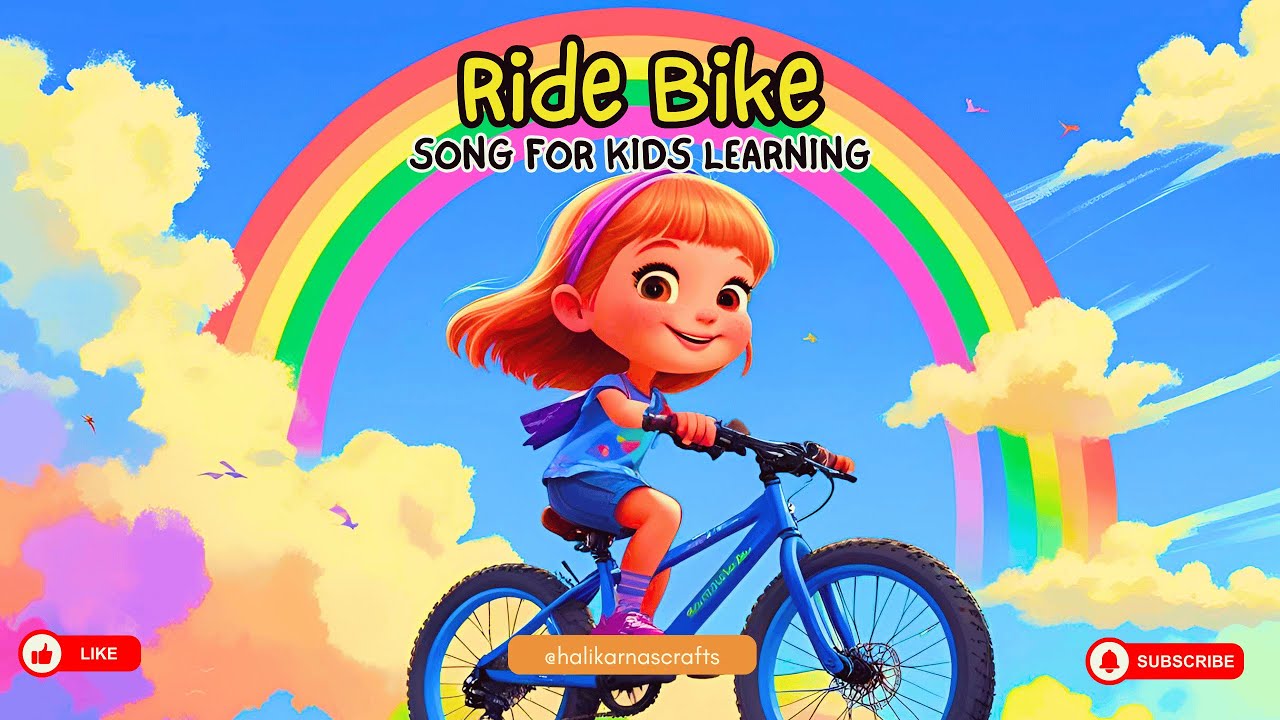 Let’s Ride Our Bikes Fun Bicycle Song for Kids Learn Bike Safety ...