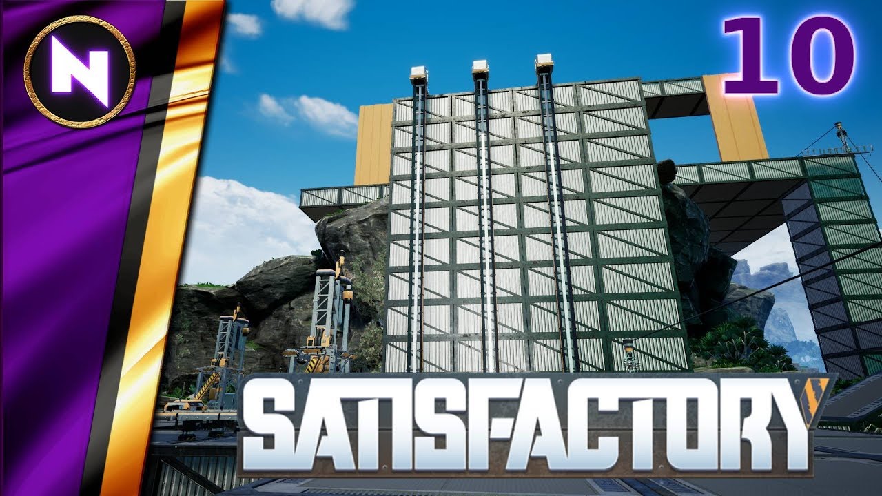 REINFORCED IRON PLATE DESIGN - Satisfactory City #10 - YouTube
