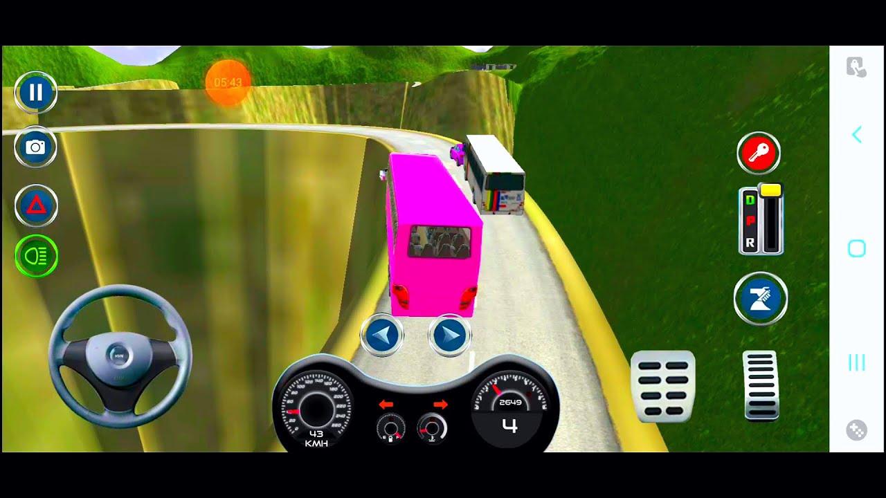Bus Simulator Danger| Bus Simulator Game| Hairpin Bend Driving Game ...