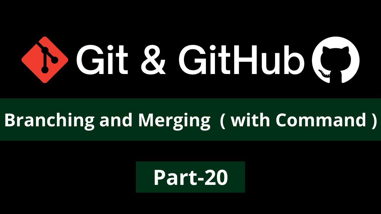 Branching And Merging With Command Line Git And Github Tutorial Youtube