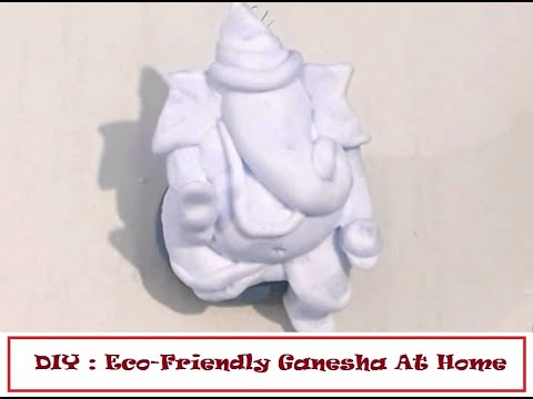 Make Ganesha Idol At Home With Homemade Clay(Idol -2)  #SimplestClayRecipe #GaneshaIdolAtHome