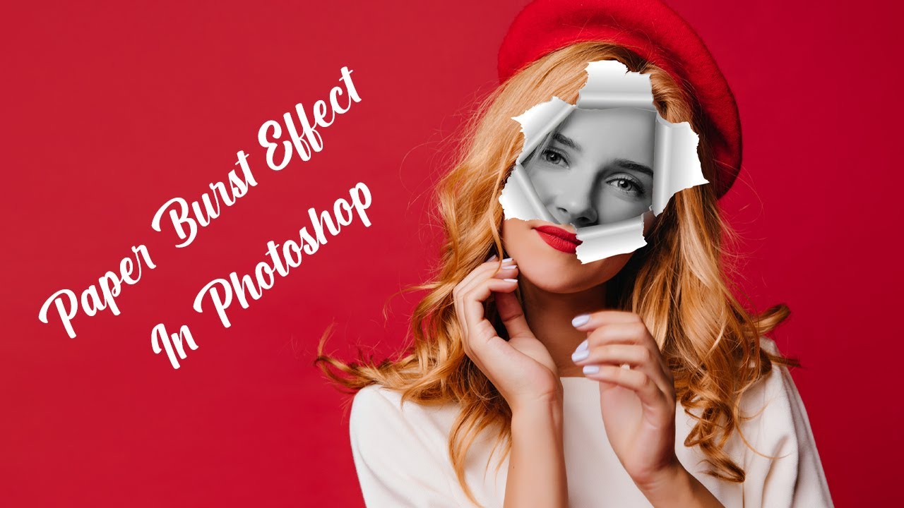 How to create Paper Burst Effect In Photoshop #photoshop - YouTube