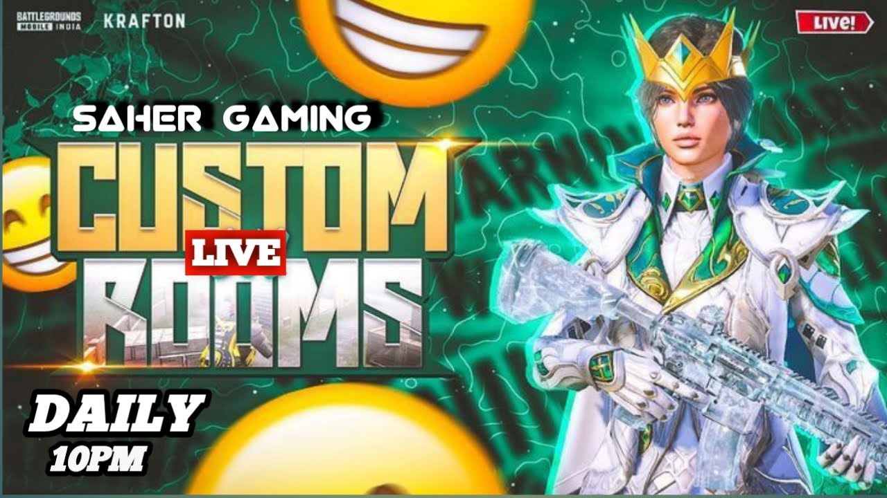 PUBG MOBILE DAILY CUSTOM ROOMS, #pubgmobilelive #pmgc2024#rushgameplay ...