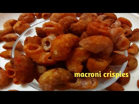 Macroni crispies/easy and quick snack/kurkuri macroni/crispy macroni ...