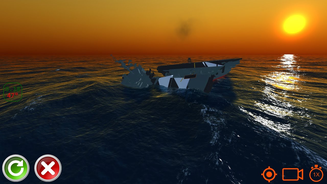 Aircraft Carrier accidentally hit Battleship and sinks - Ship Handling ...